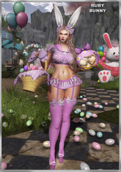 Second Life Marketplace - **RUBY BUNNY EASTER STYLE COMPLET OUTFIT*